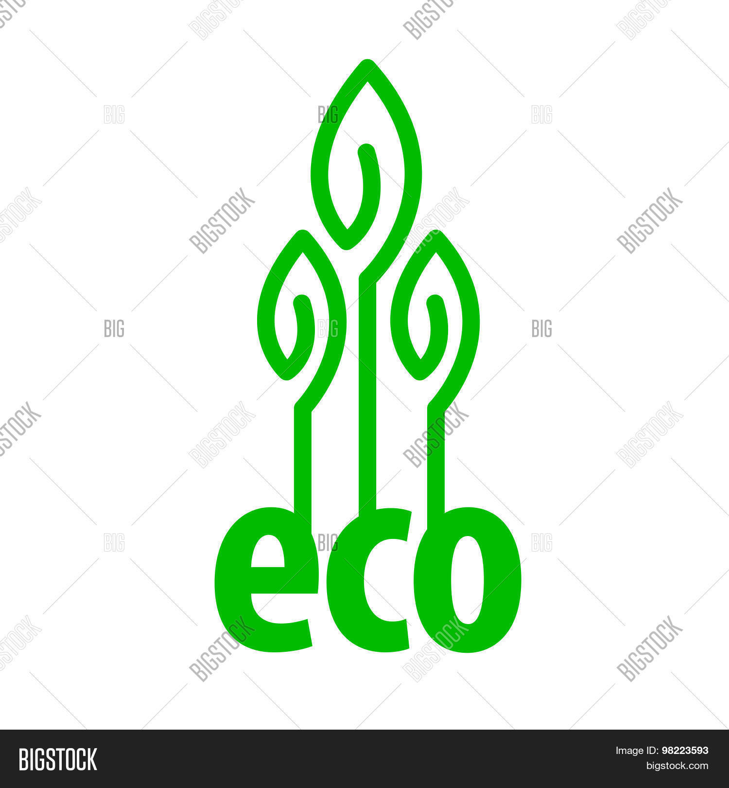 Eco Vector Logo Form Vector & Photo (Free Trial) | Bigstock