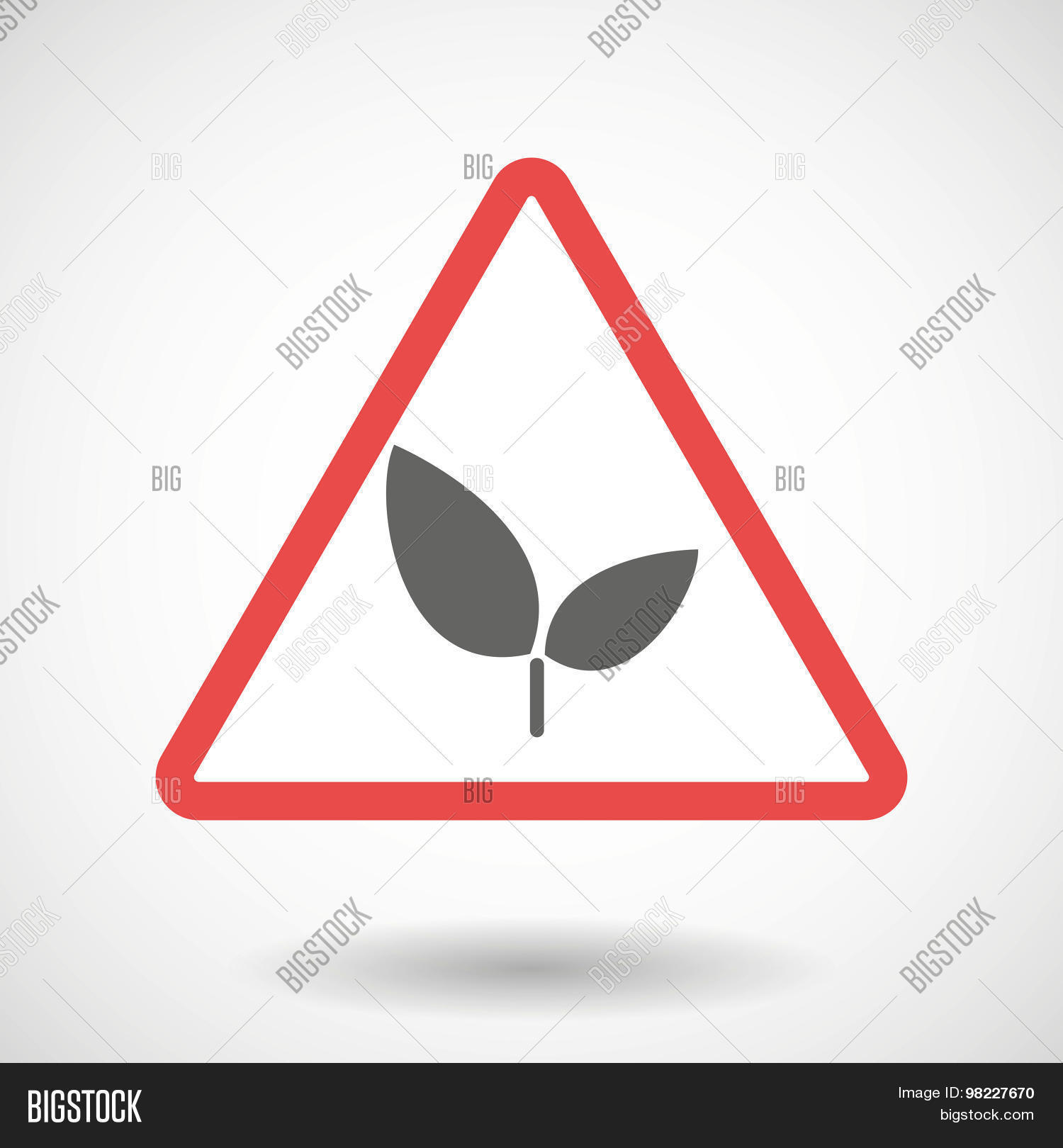 Warning Signal Plant Vector & Photo (Free Trial) | Bigstock