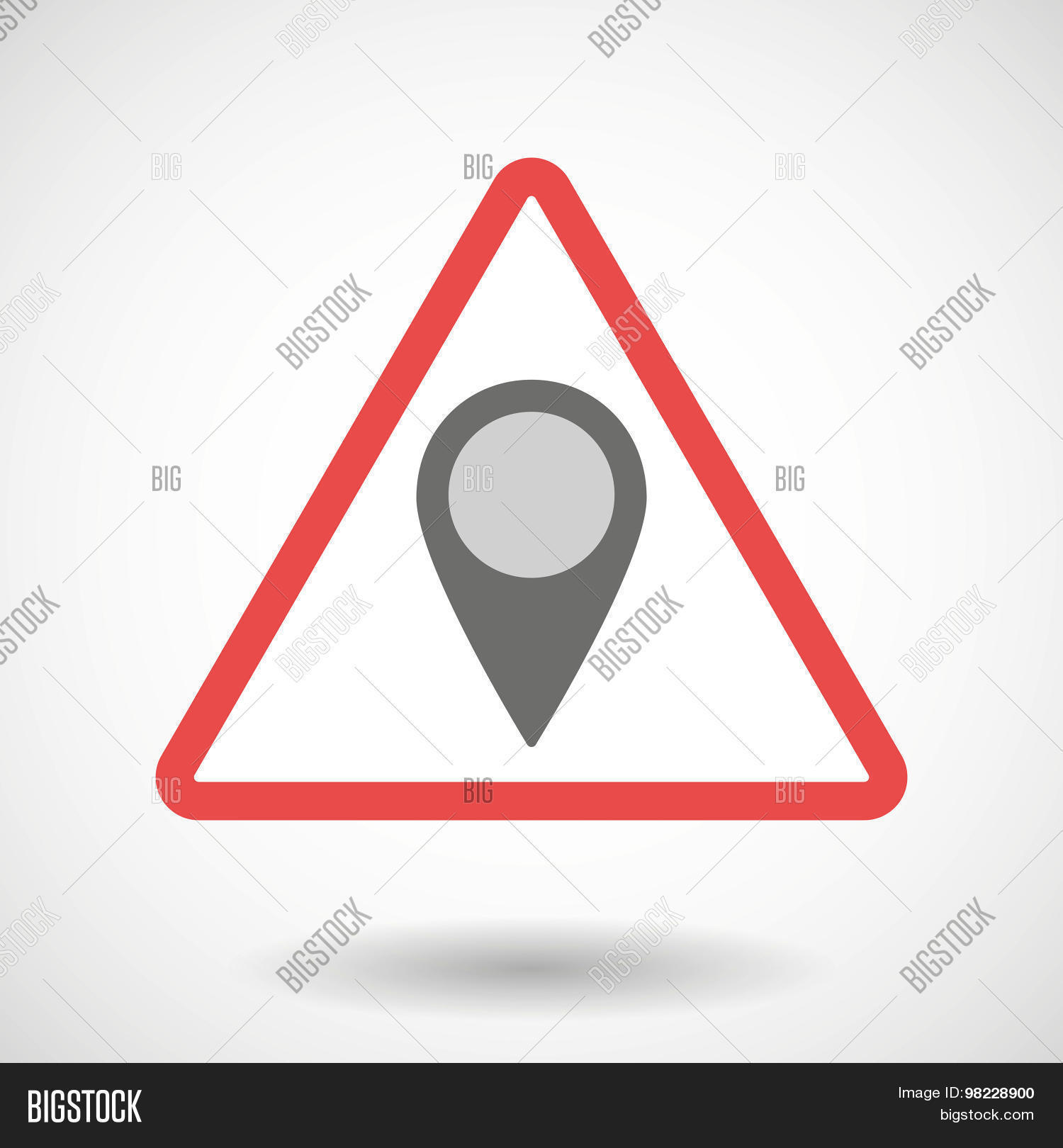 Warning Signal Map Vector & Photo (Free Trial) | Bigstock