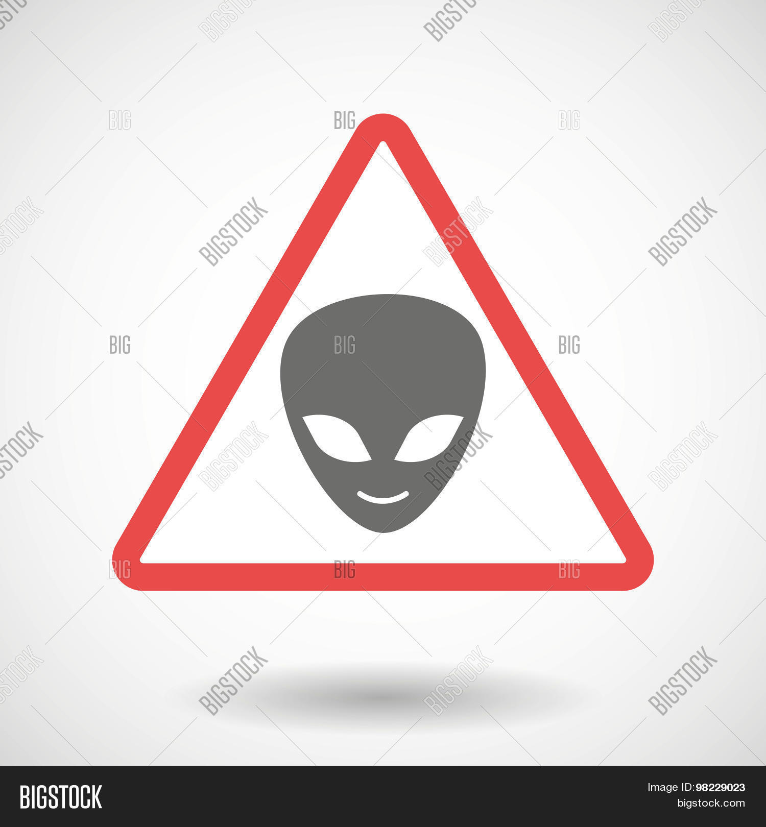 Warning Signal Alien Vector & Photo (Free Trial) | Bigstock