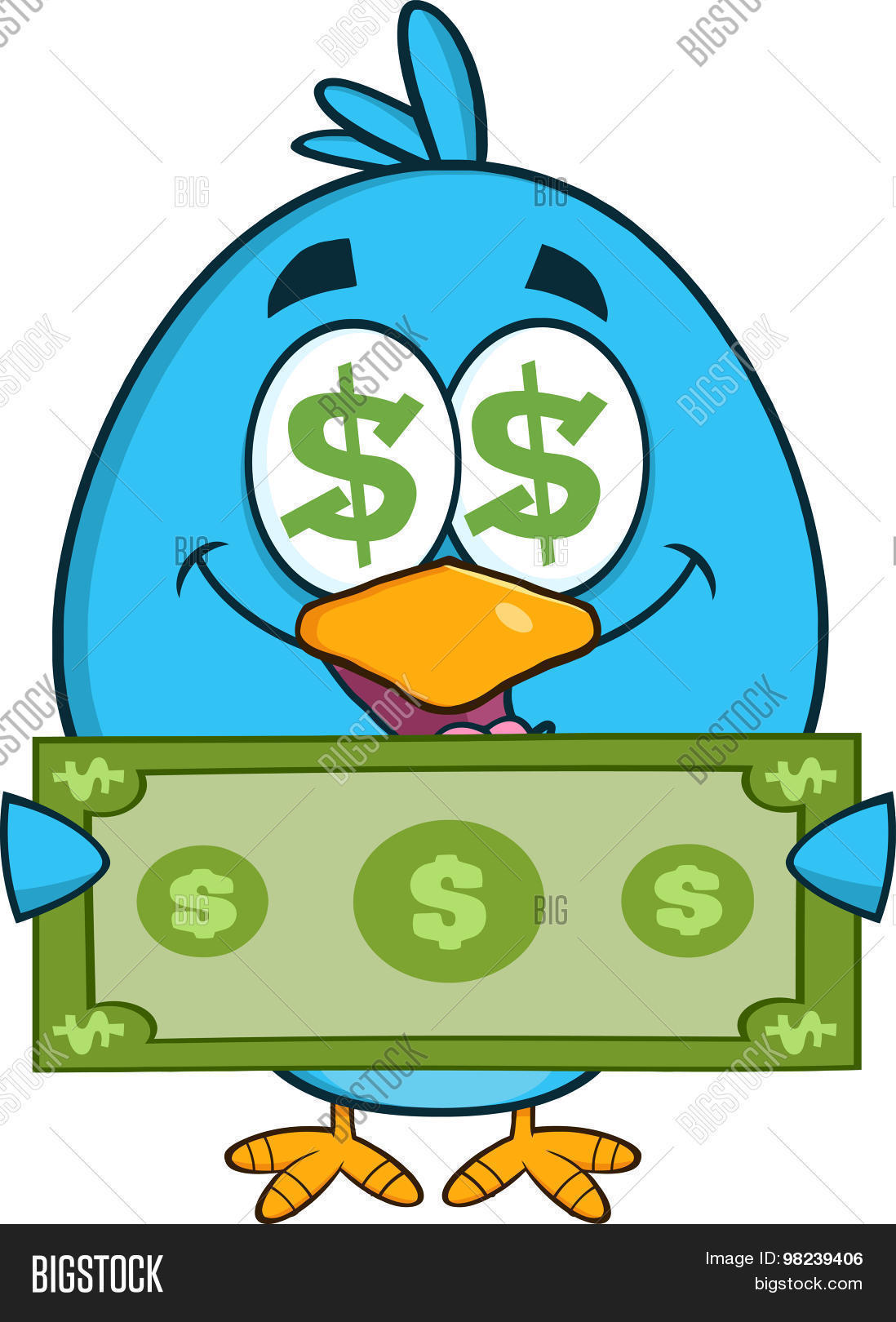 Blue Bird Cartoon Image & Photo (Free Trial) | Bigstock