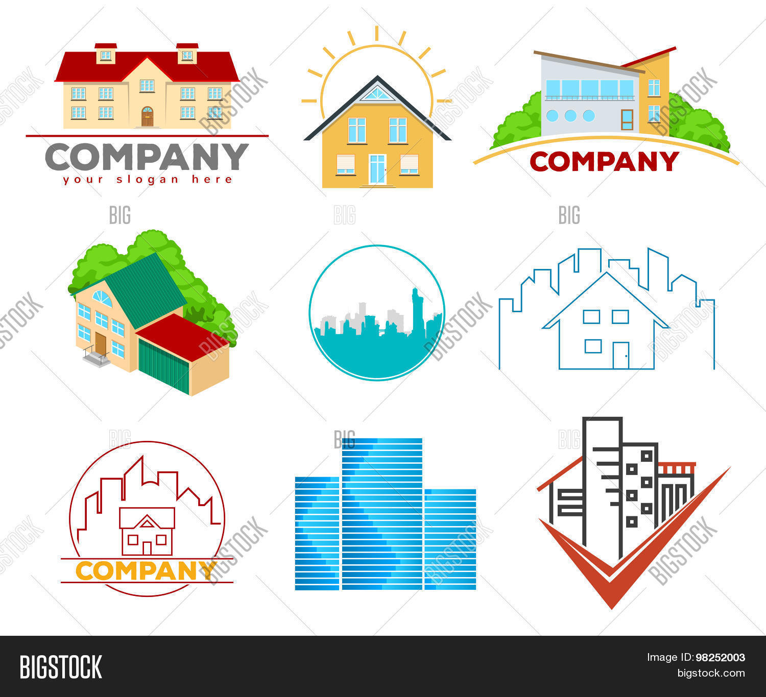 Real Estate Emblems Vector & Photo (Free Trial) | Bigstock