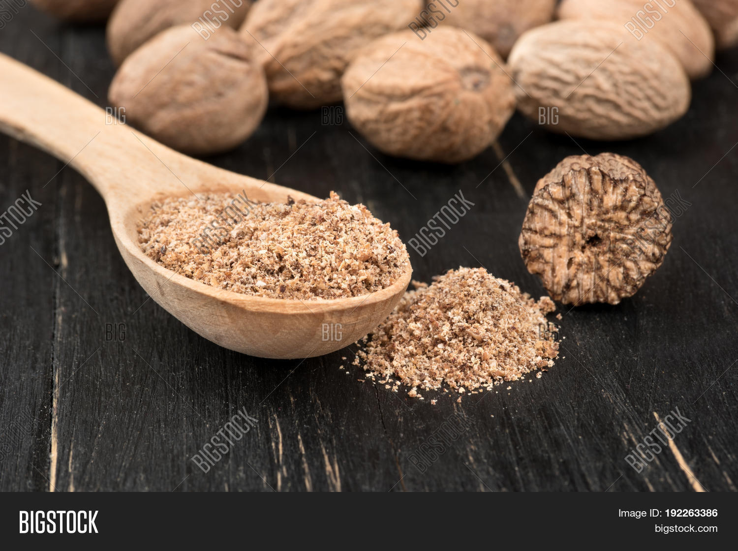 Imagen y foto Nutmeg Powder Spoon (prueba gratis) | Bigstock