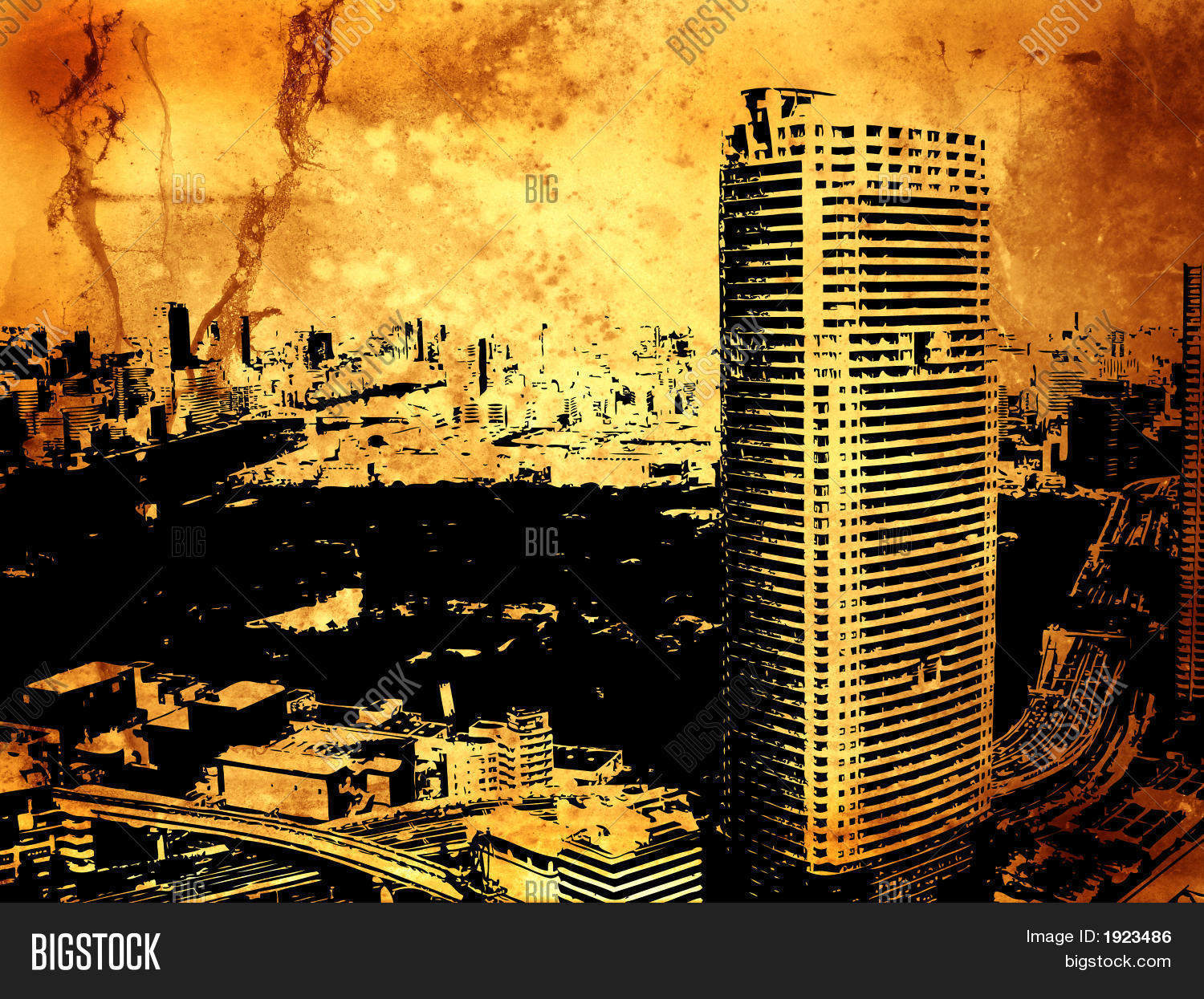 Grunge Buildings Image & Photo (Free Trial) | Bigstock