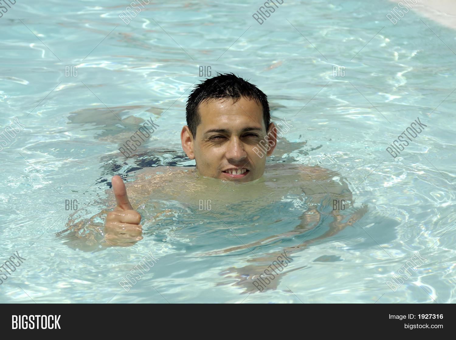 Happy Man Pool Image & Photo (Free Trial) | Bigstock