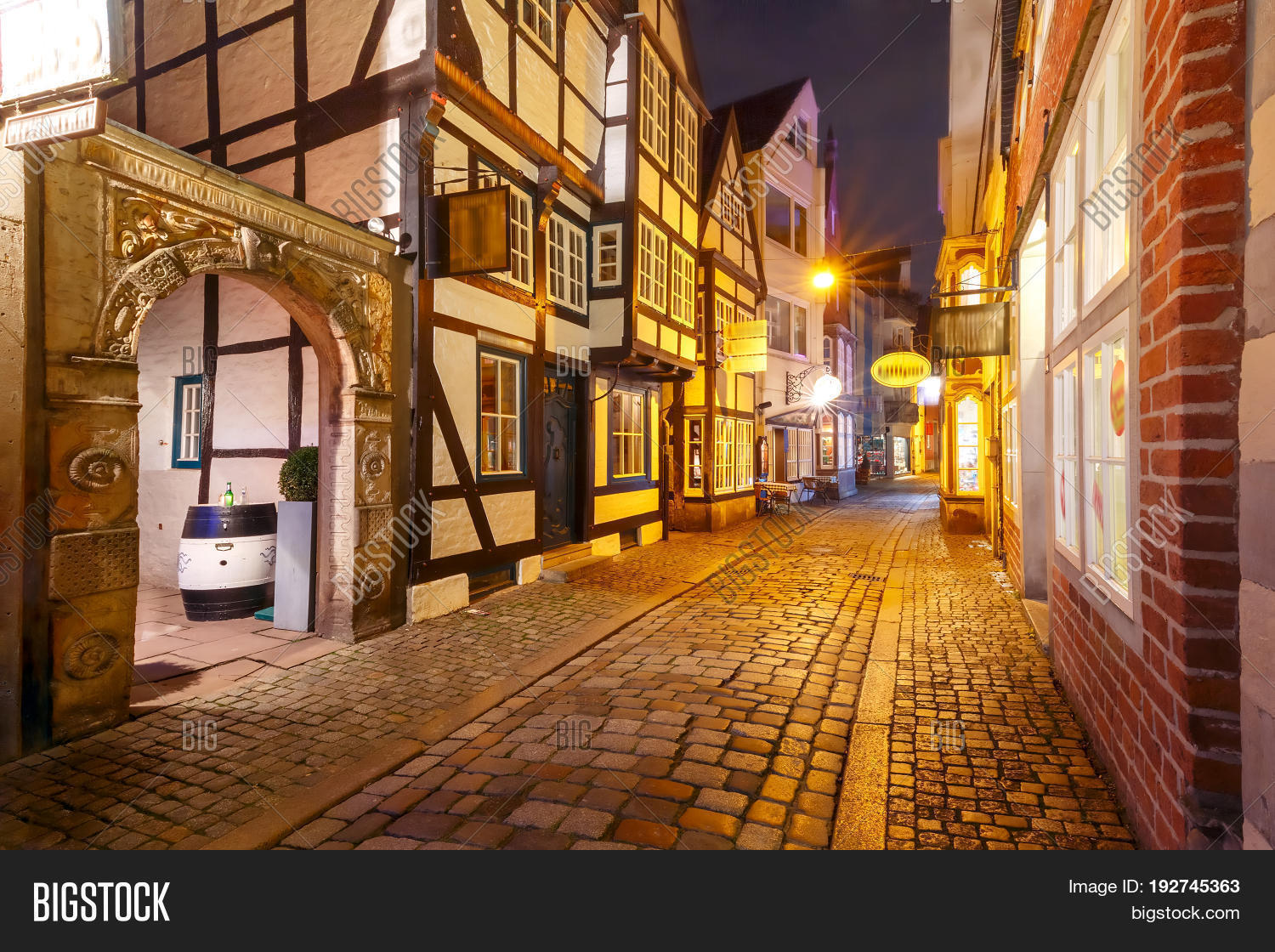 Medieval Bremen Street Image & Photo (Free Trial) | Bigstock