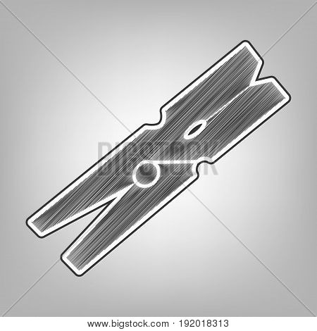 Clothes Peg Sign. Vector & Photo (Free Trial) | Bigstock