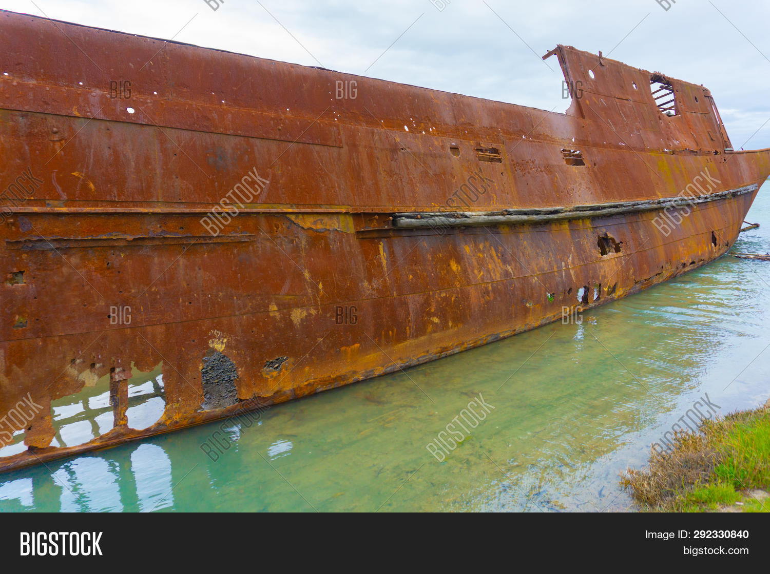 Scuttled Rusting Hulk Image & Photo (Free Trial) | Bigstock