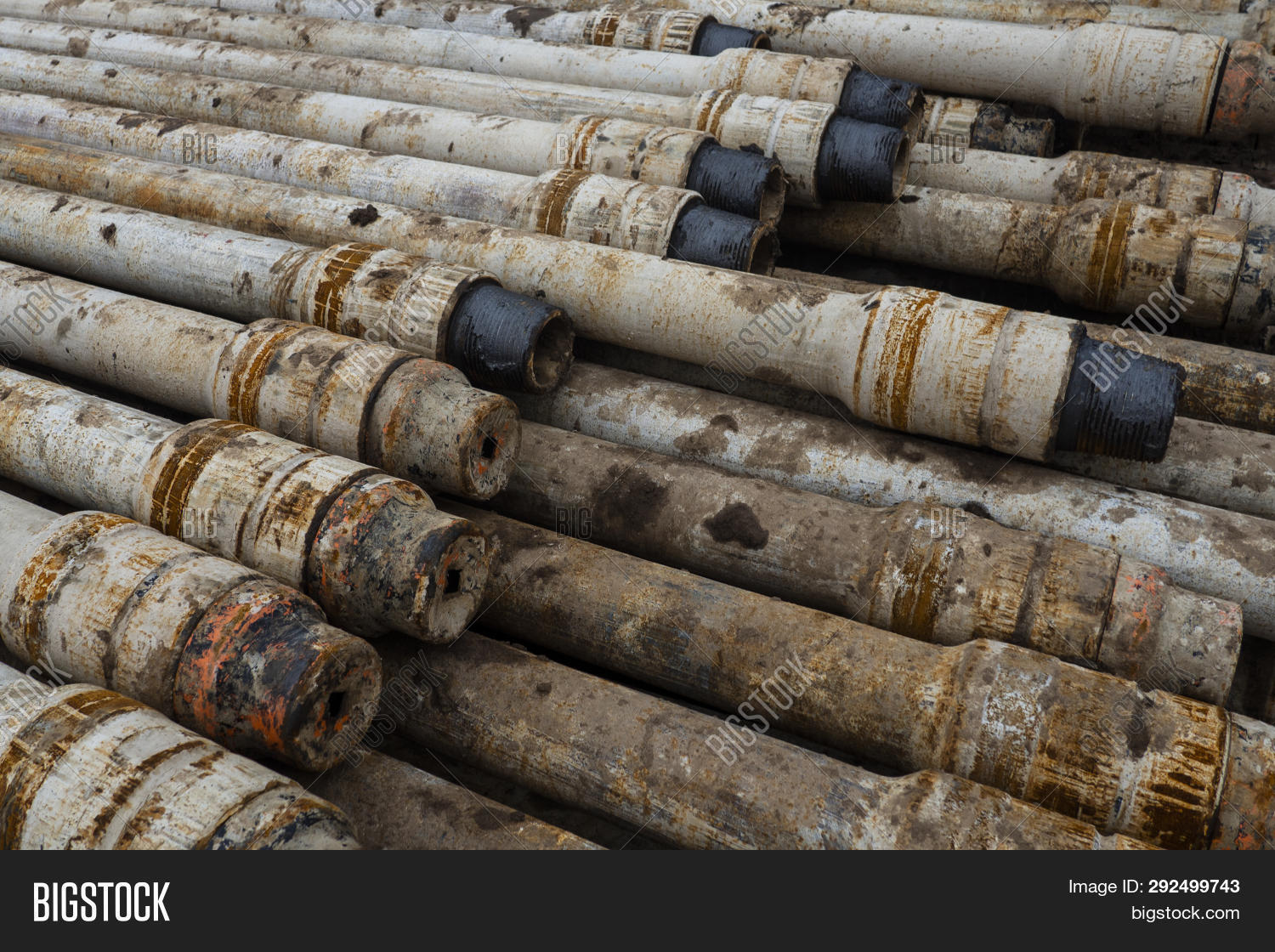 Oil Drill Pipe. Laid Image & Photo (Free Trial) | Bigstock