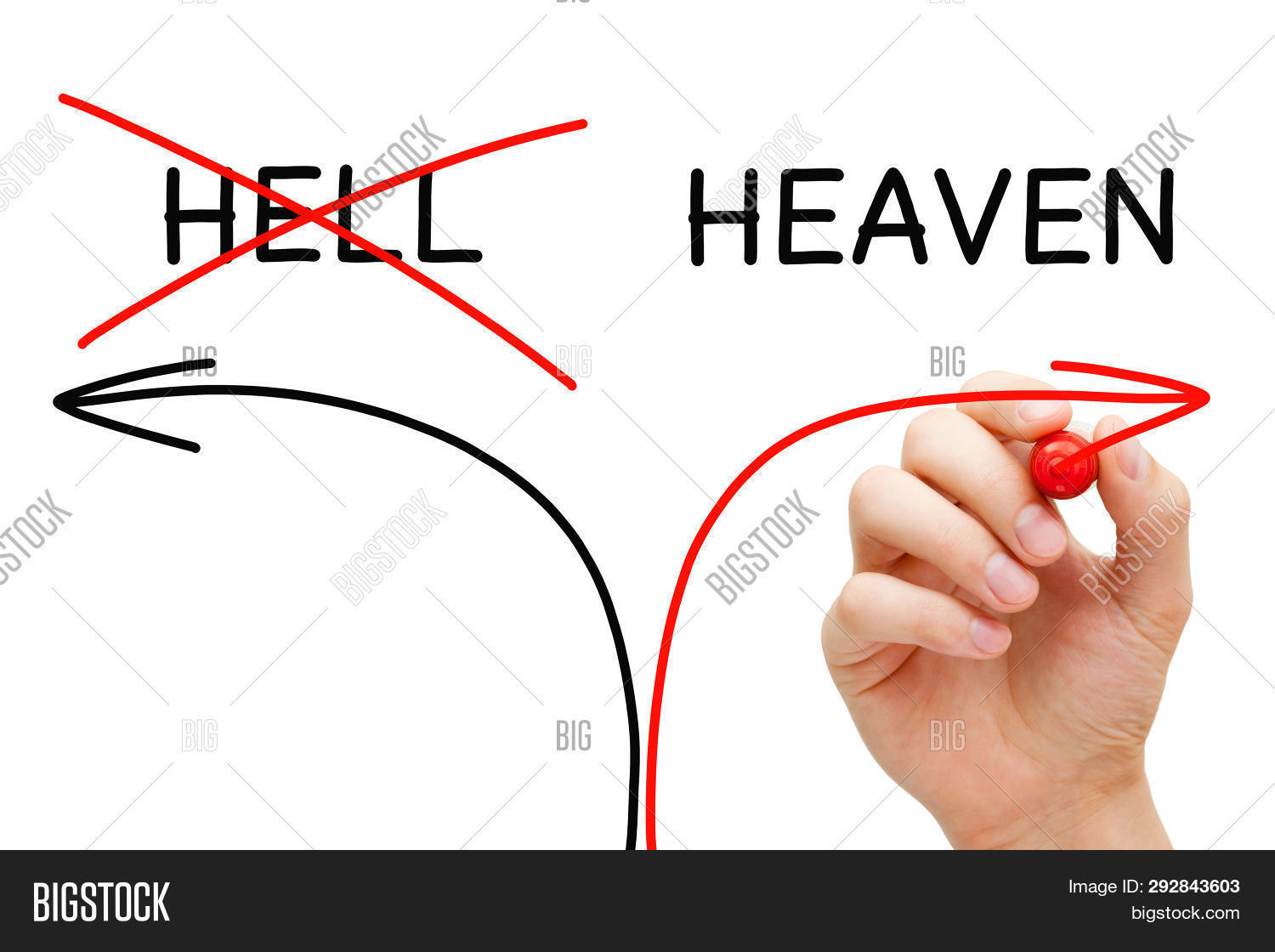 Hand Drawing Heaven Image & Photo (Free Trial) | Bigstock