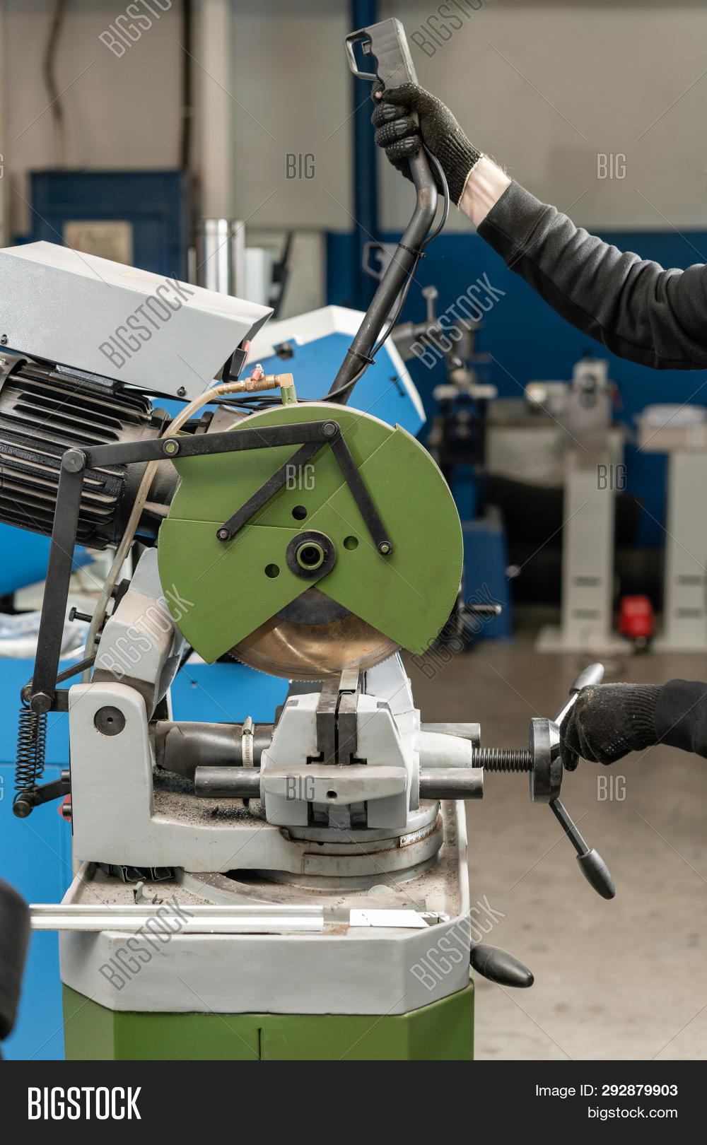 Worker Cuts Piece Image & Photo (Free Trial) | Bigstock