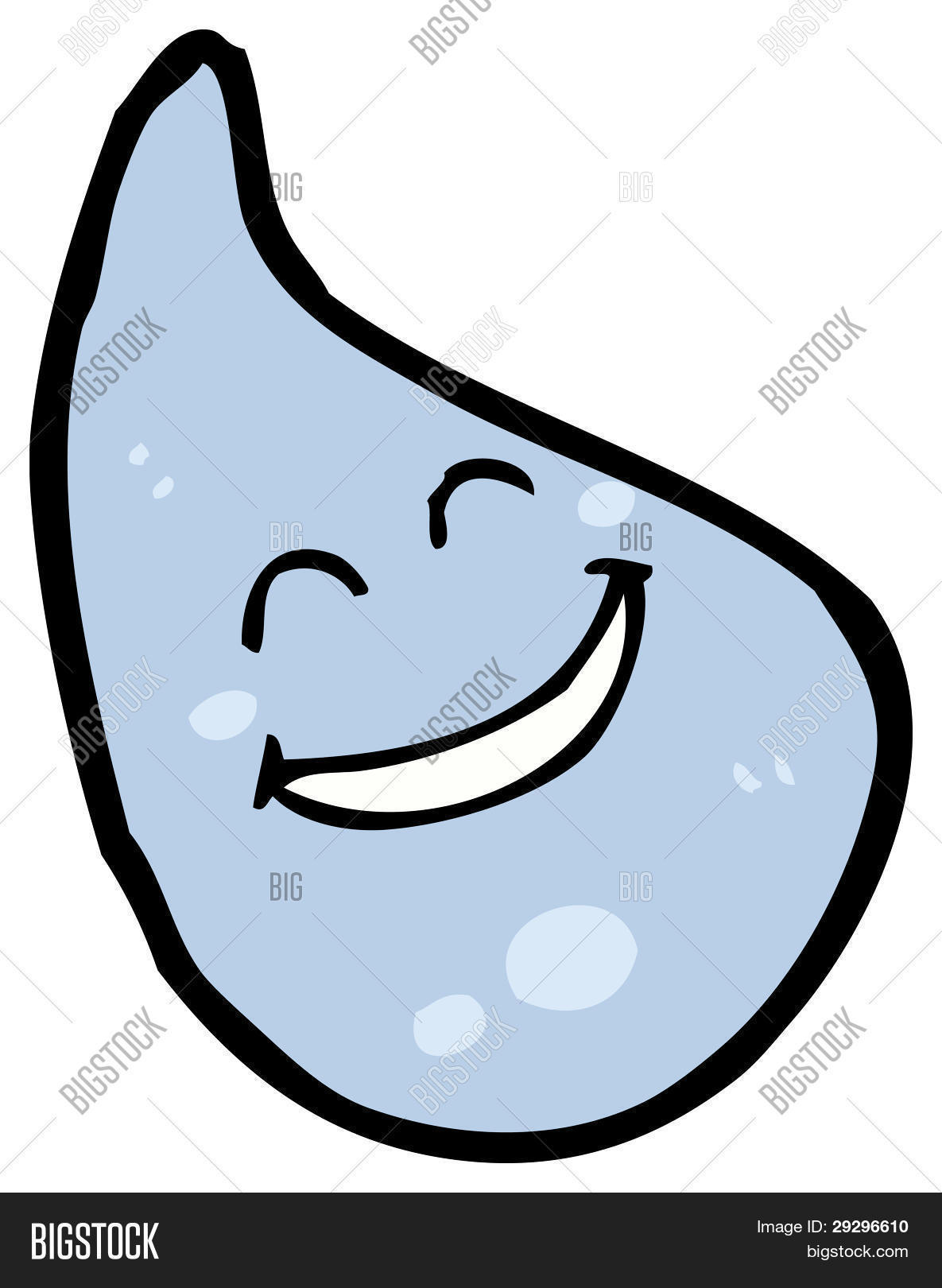 Raindrop Cartoon Image & Photo (Free Trial) | Bigstock