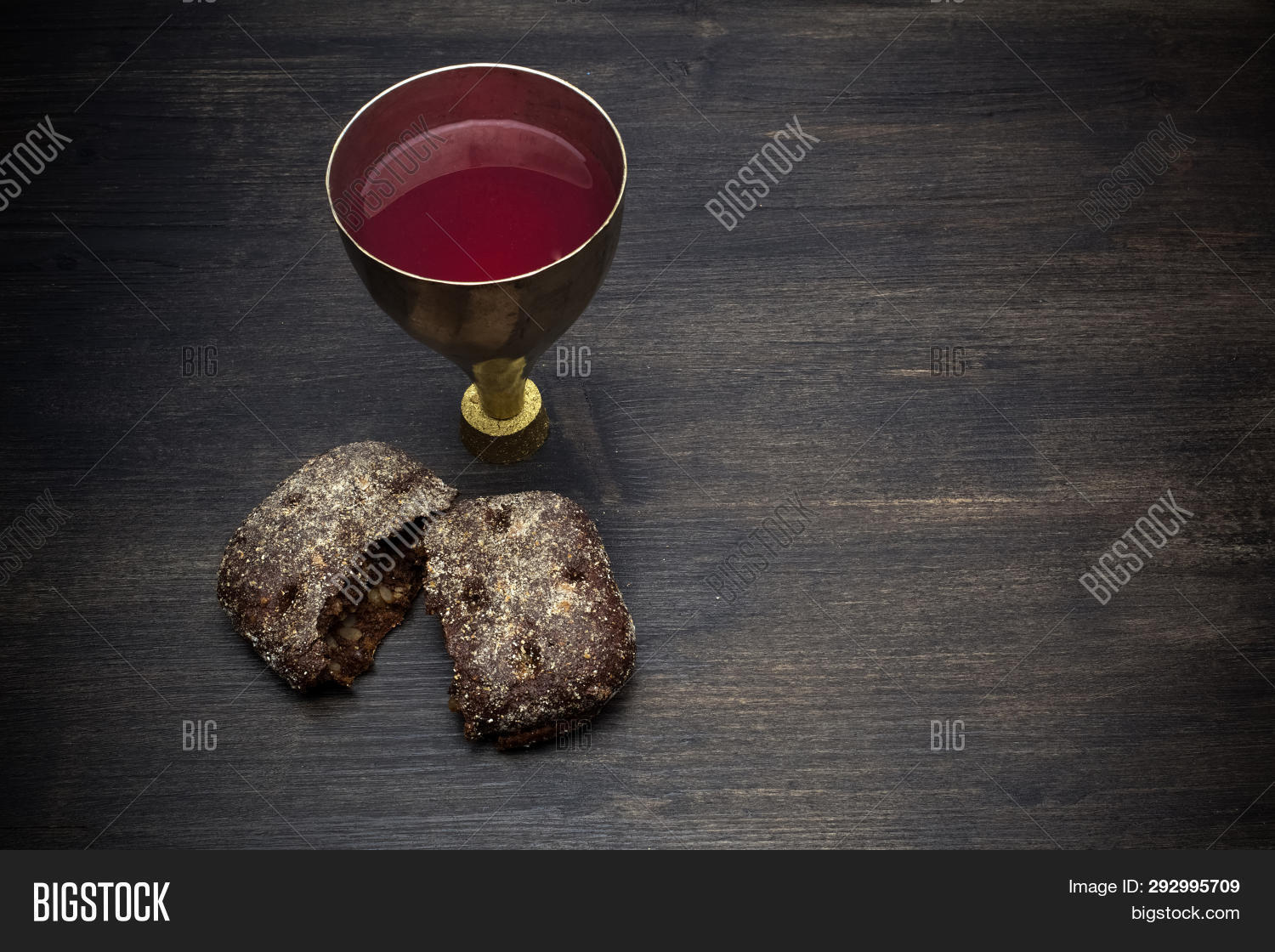 Communion Unleavened Bread And Wine