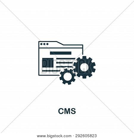 Cms Icon. Creative Vector & Photo (Free Trial) | Bigstock
