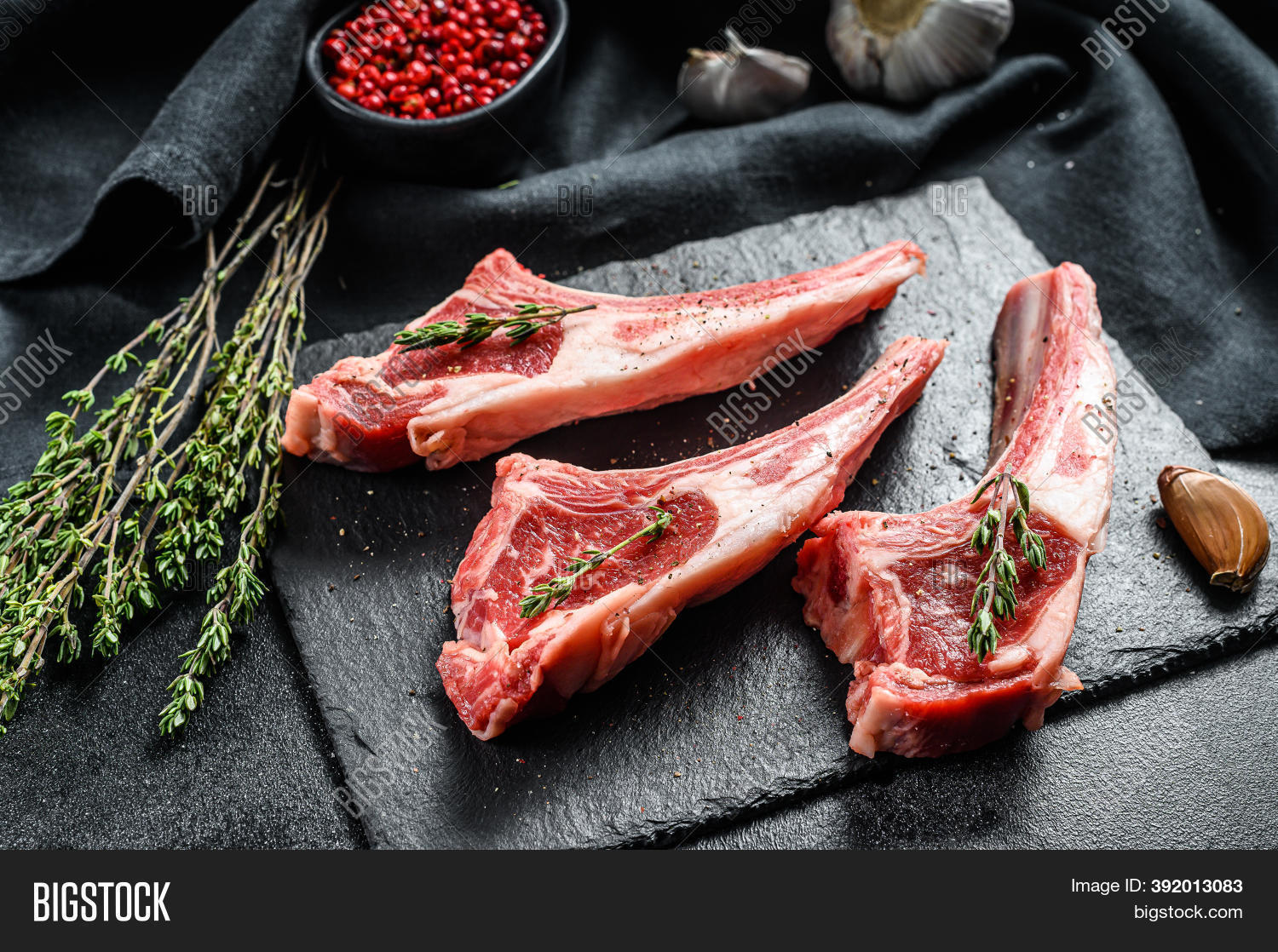Raw Lamb Chops, Rack Image & Photo (Free Trial) | Bigstock