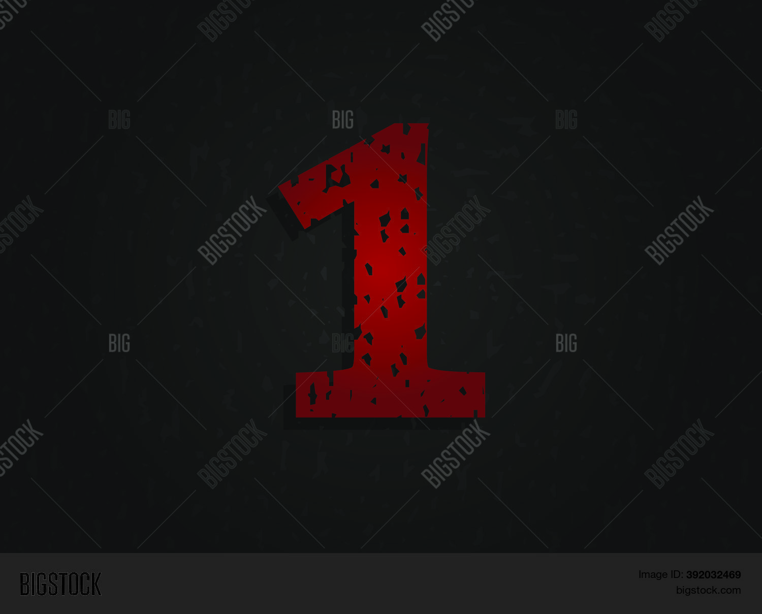 1 Vector Red Number Vector & Photo (Free Trial) | Bigstock