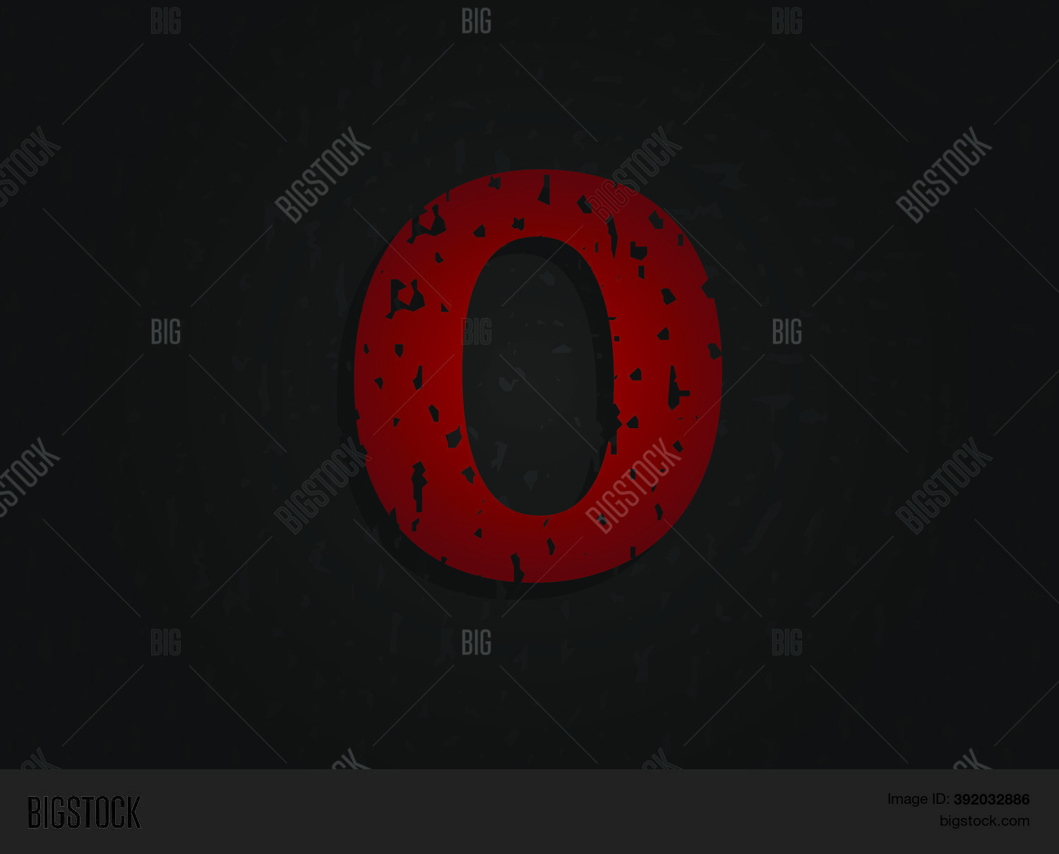 O Vector Red Letter Vector & Photo (Free Trial) | Bigstock