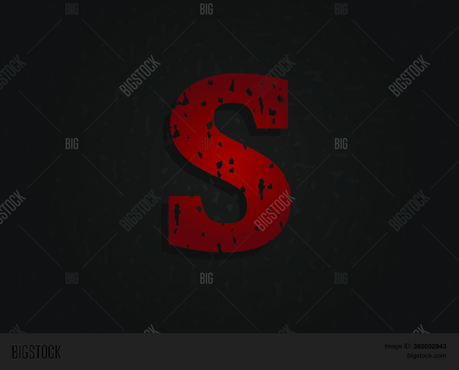 S Vector Red Letter Vector & Photo (Free Trial) | Bigstock