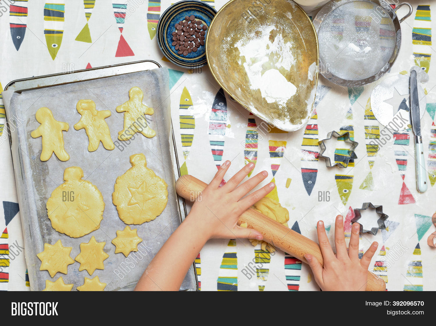 Kids Baking Cookies Image & Photo (Free Trial) | Bigstock