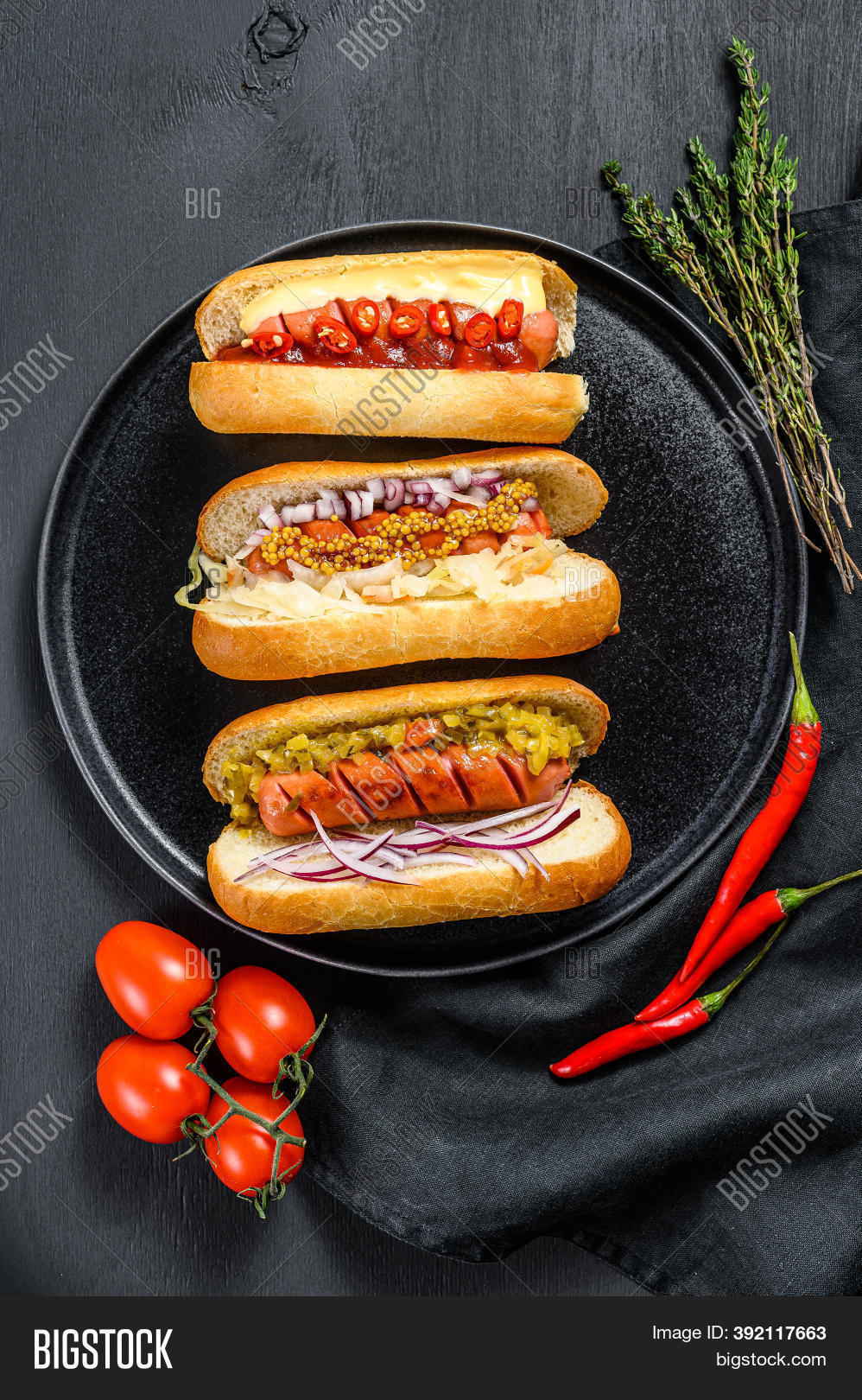 Hot Dogs Fully Loaded Image & Photo (Free Trial) | Bigstock