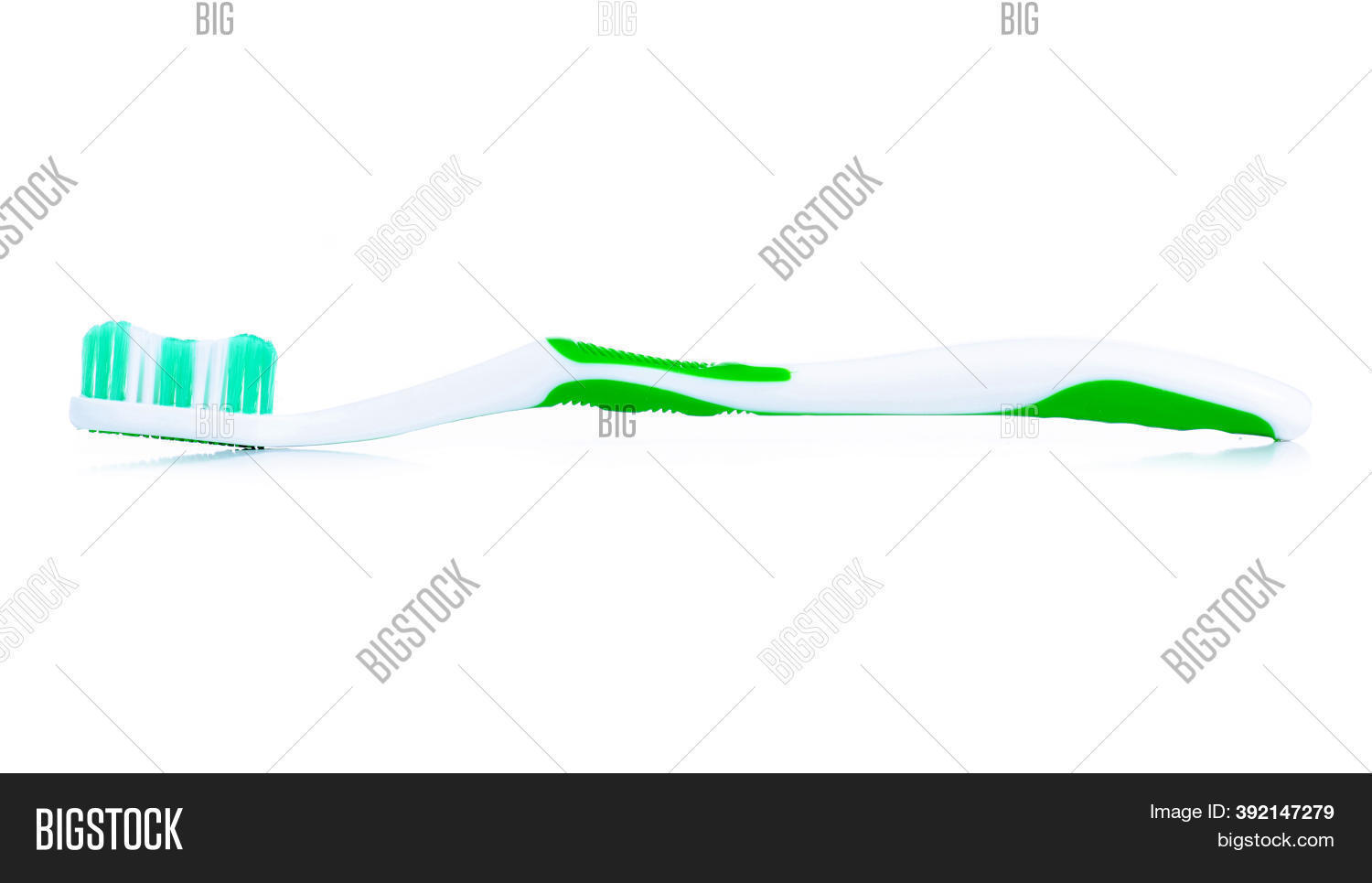 Green Tooth Brush On Image & Photo (Free Trial) | Bigstock