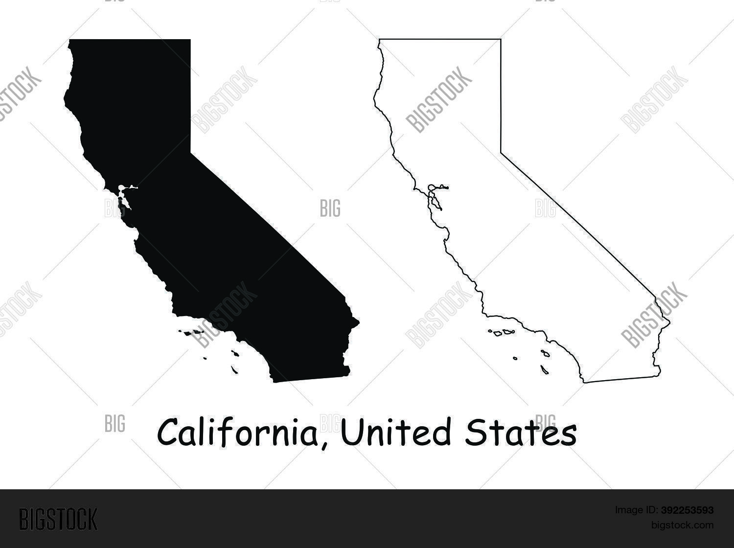 California Ca State Vector & Photo (Free Trial) | Bigstock