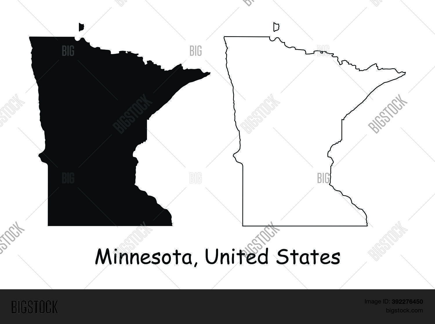 Minnesota Mn State Vector & Photo (Free Trial) | Bigstock
