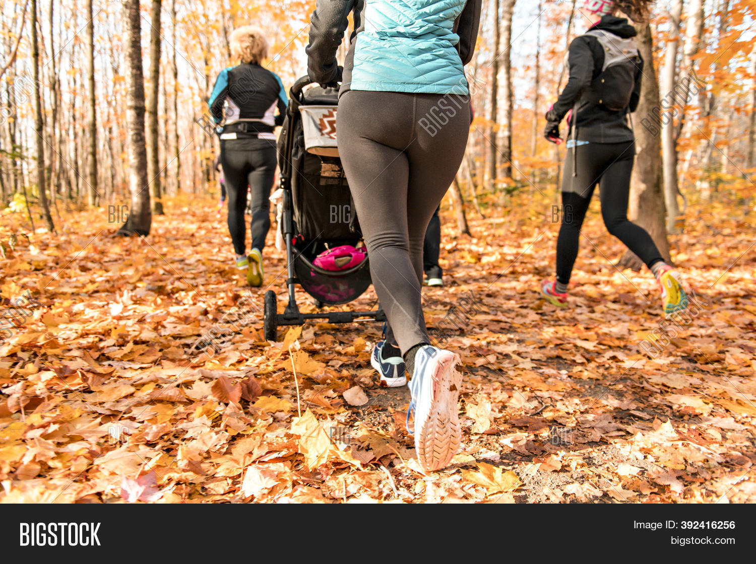 Stroller Woman Group Image & Photo (Free Trial) | Bigstock