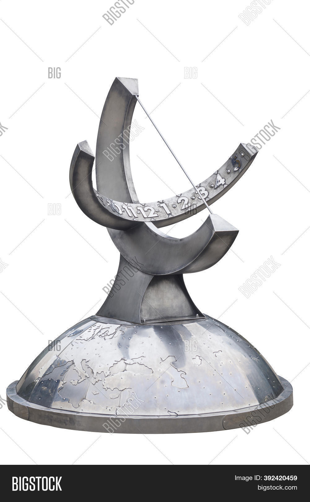 Sundial Isolated On Image & Photo (Free Trial) | Bigstock