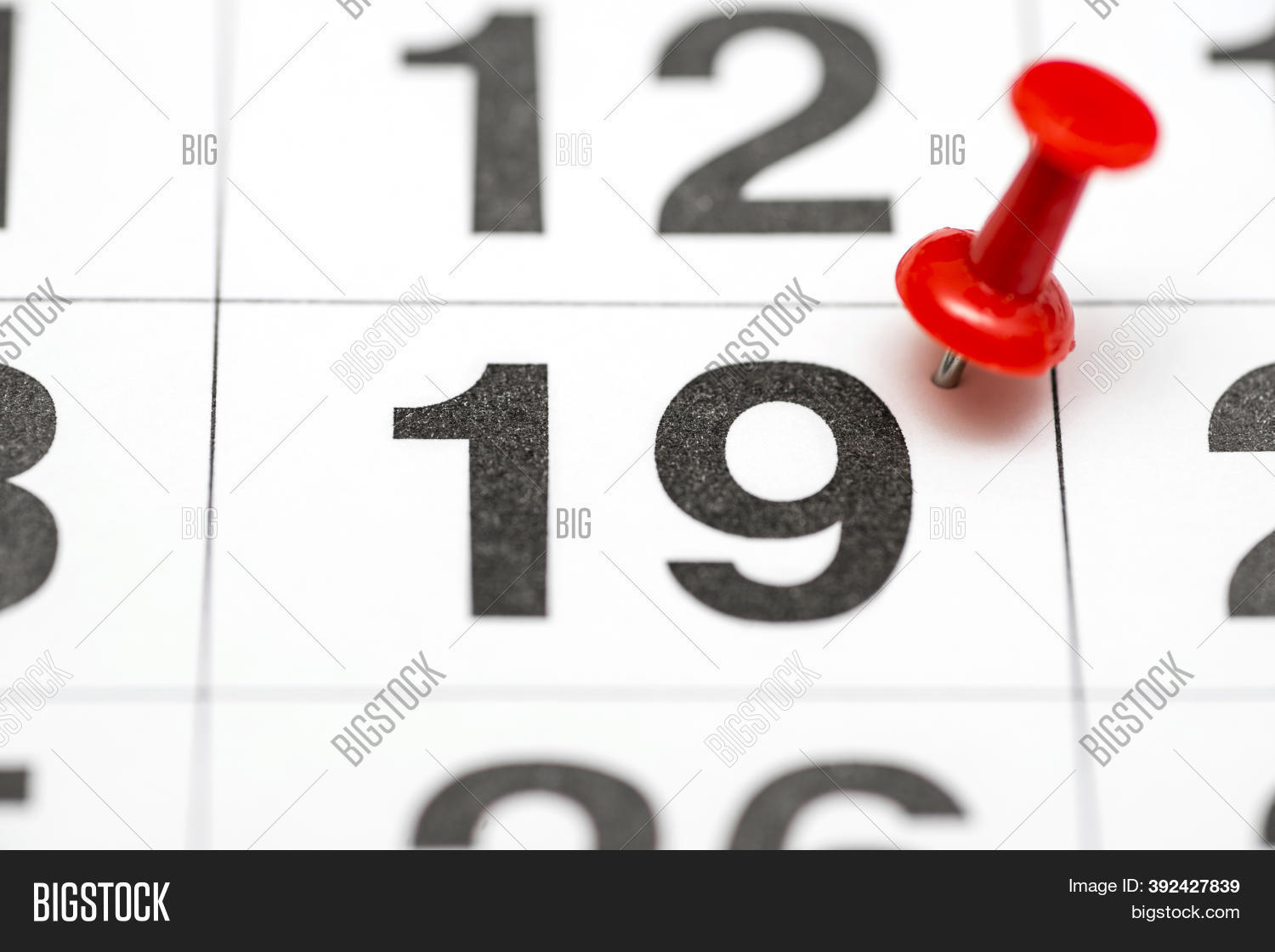 Pin On Date Number 19 Image & Photo (Free Trial) | Bigstock
