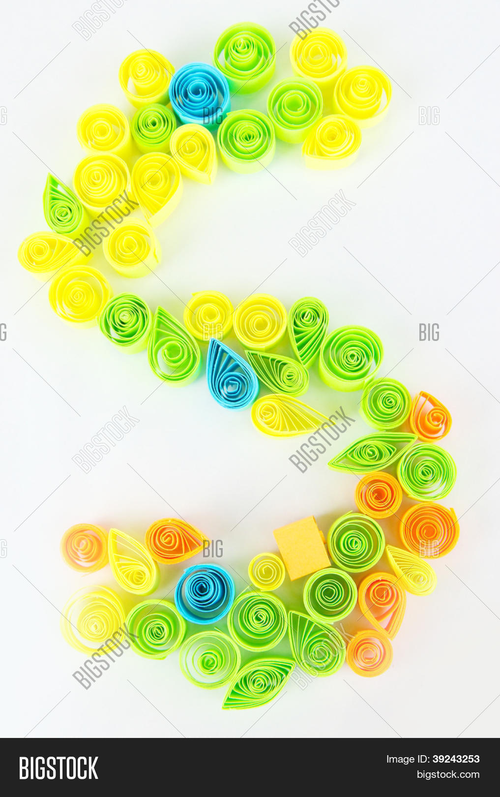 Letter S Made Quilling Image & Photo (Free Trial) | Bigstock