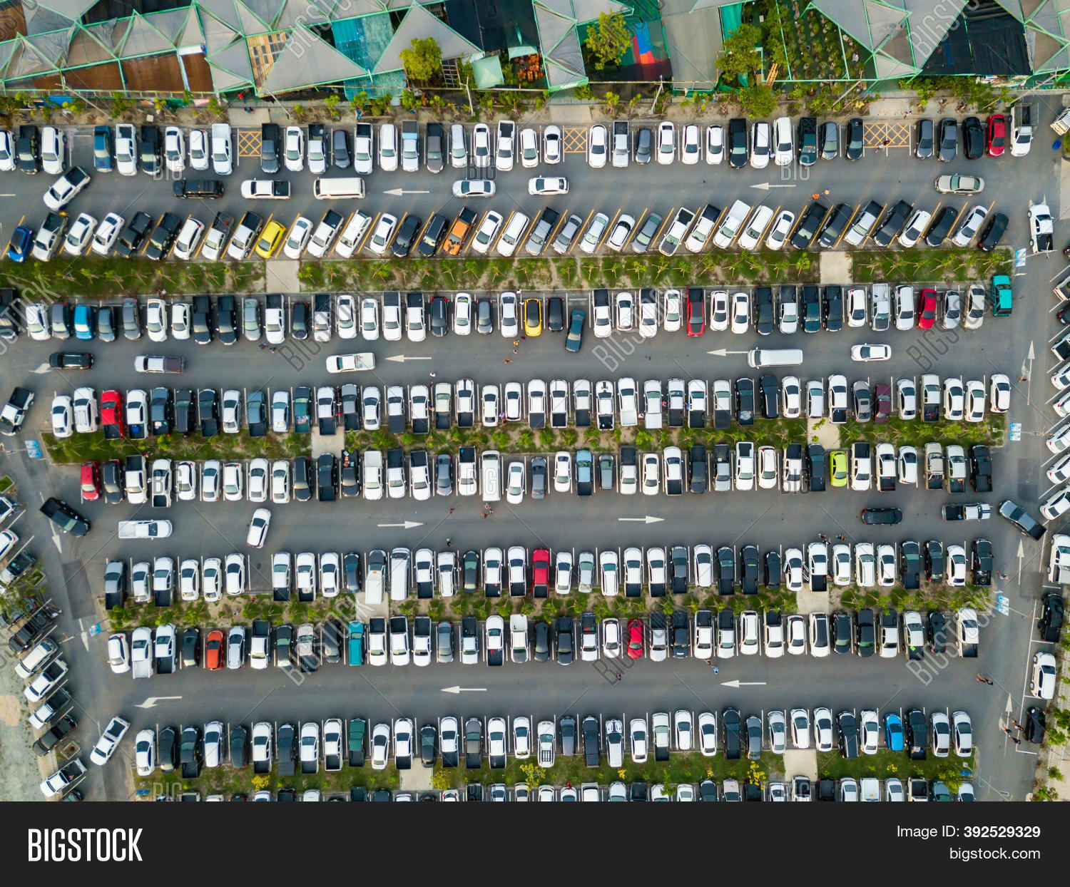 Car Parking View Above Image & Photo (Free Trial) | Bigstock