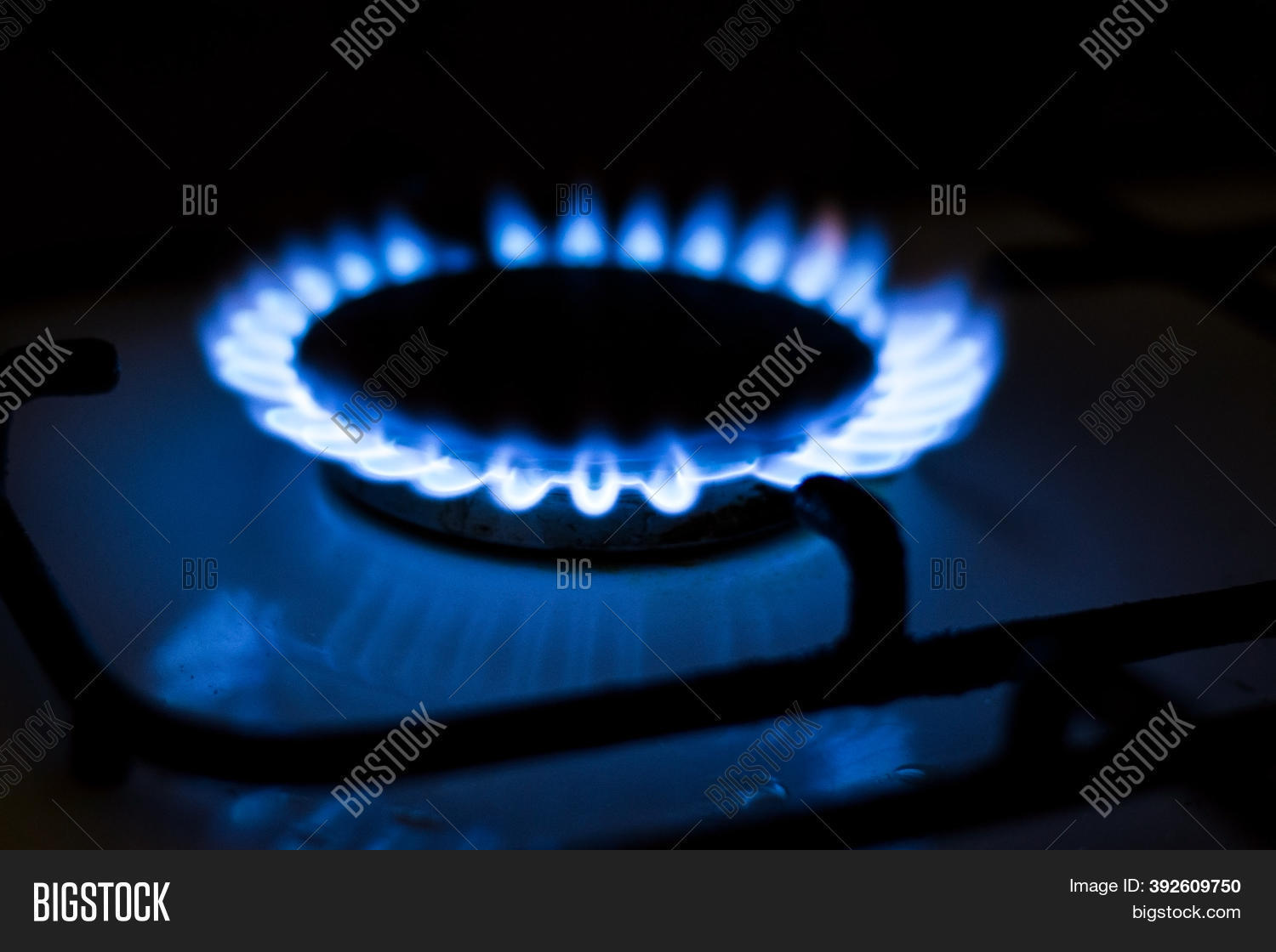 Burning Blue Gas. Gas Image & Photo (Free Trial) | Bigstock