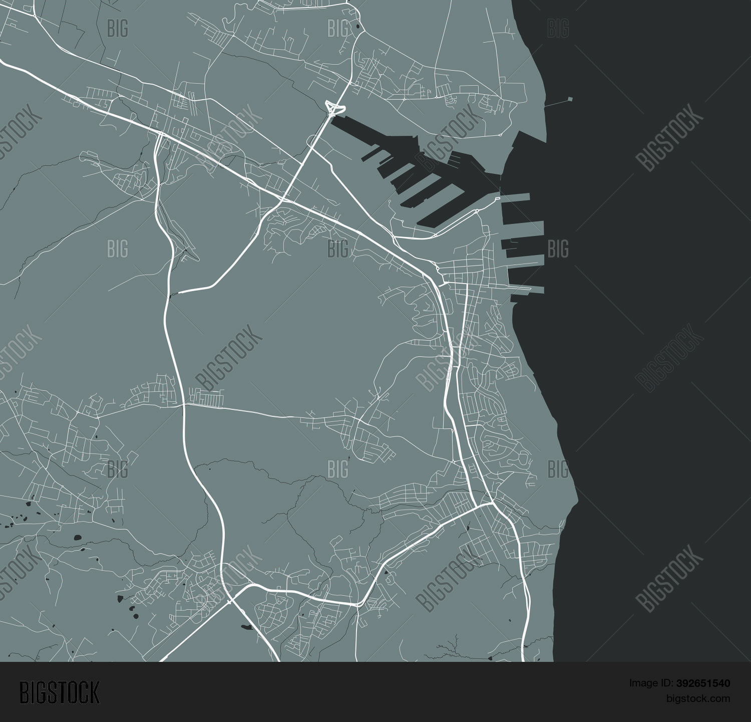 Urban City Map Gdynia Vector & Photo (Free Trial) | Bigstock