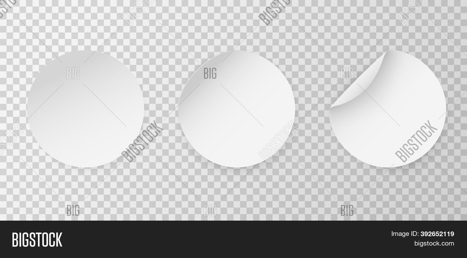 Circle Adhesive Mockup Image & Photo (Free Trial) | Bigstock