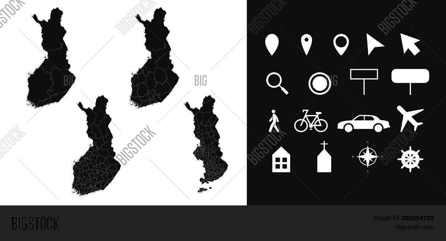 Map Finland Vector & Photo (Free Trial) | Bigstock