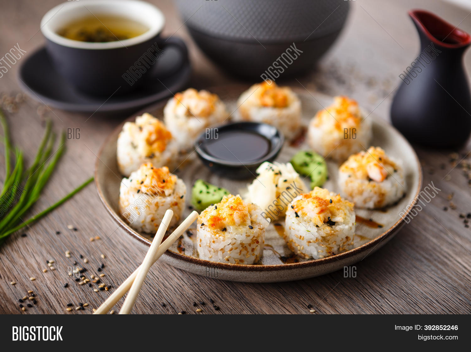 Baked Sushi Maki Rolls Image & Photo (Free Trial) | Bigstock