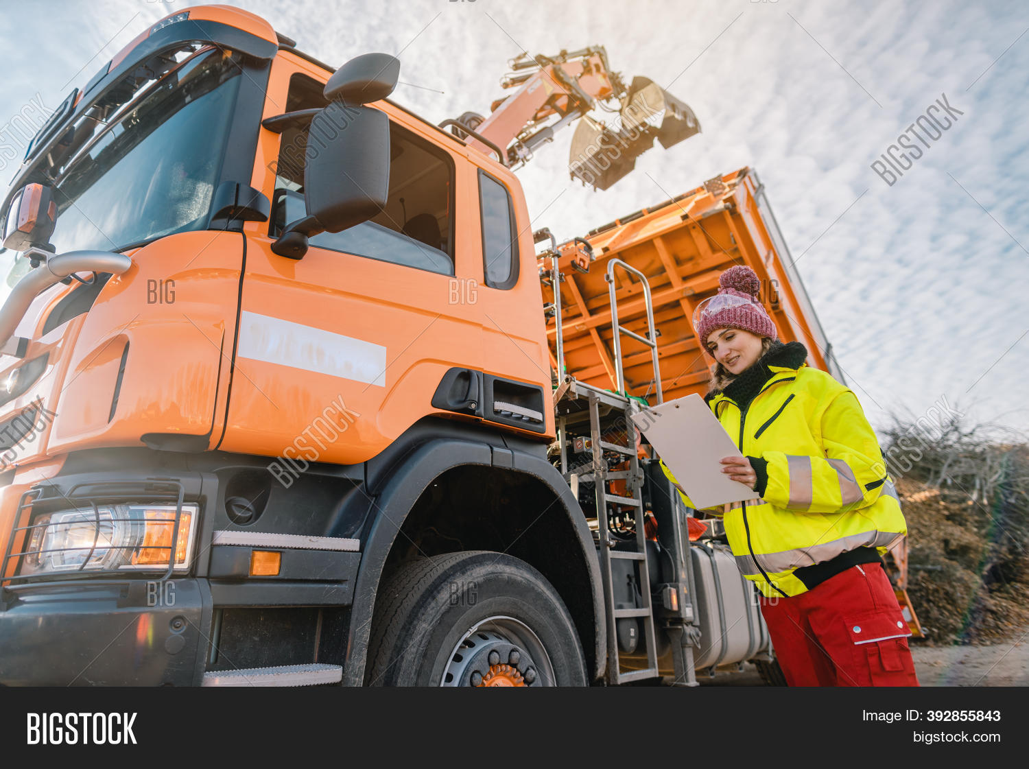 Worker Watching Lorry Image & Photo (Free Trial) | Bigstock