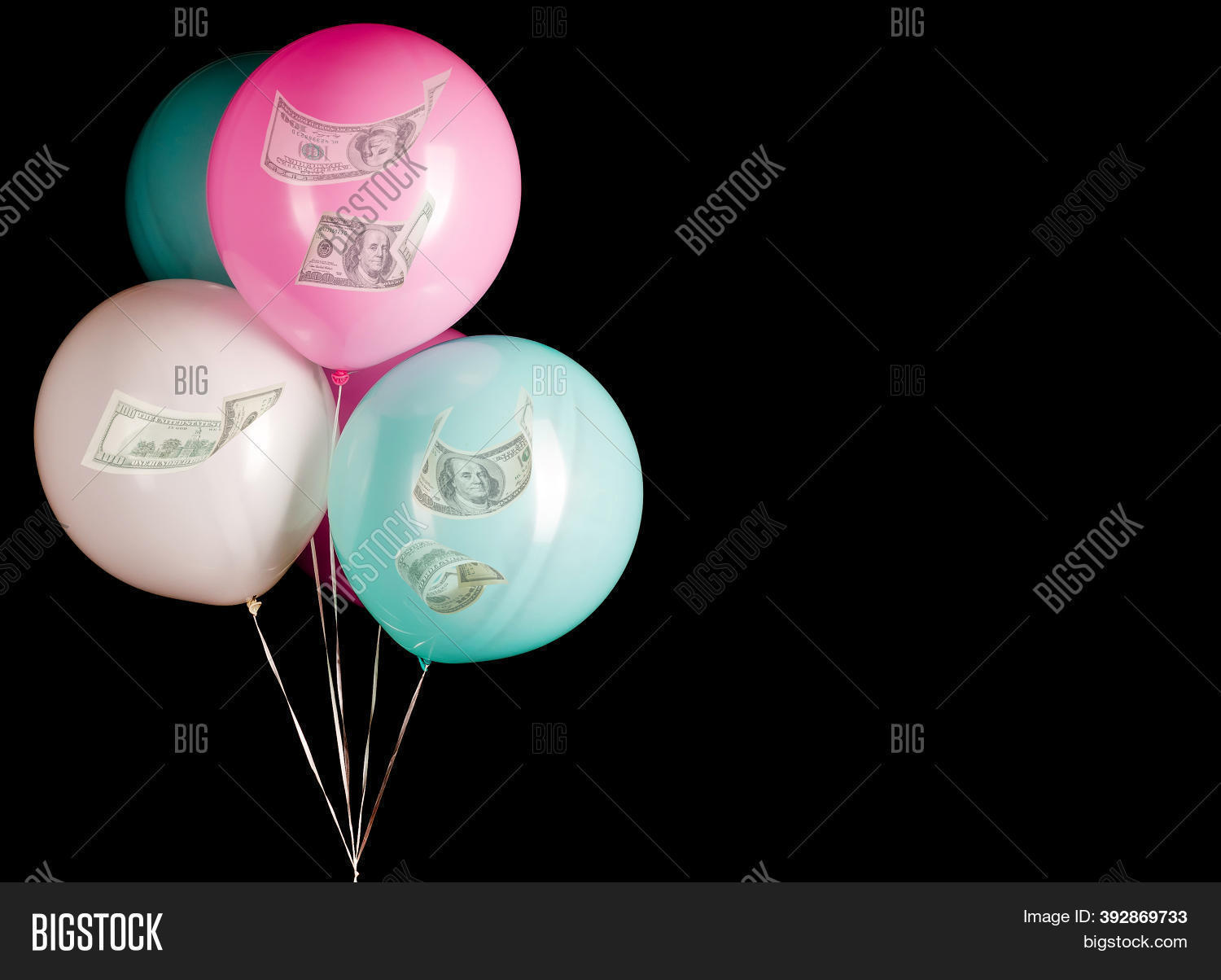Dollar Bill Balloon On Image & Photo (Free Trial) | Bigstock