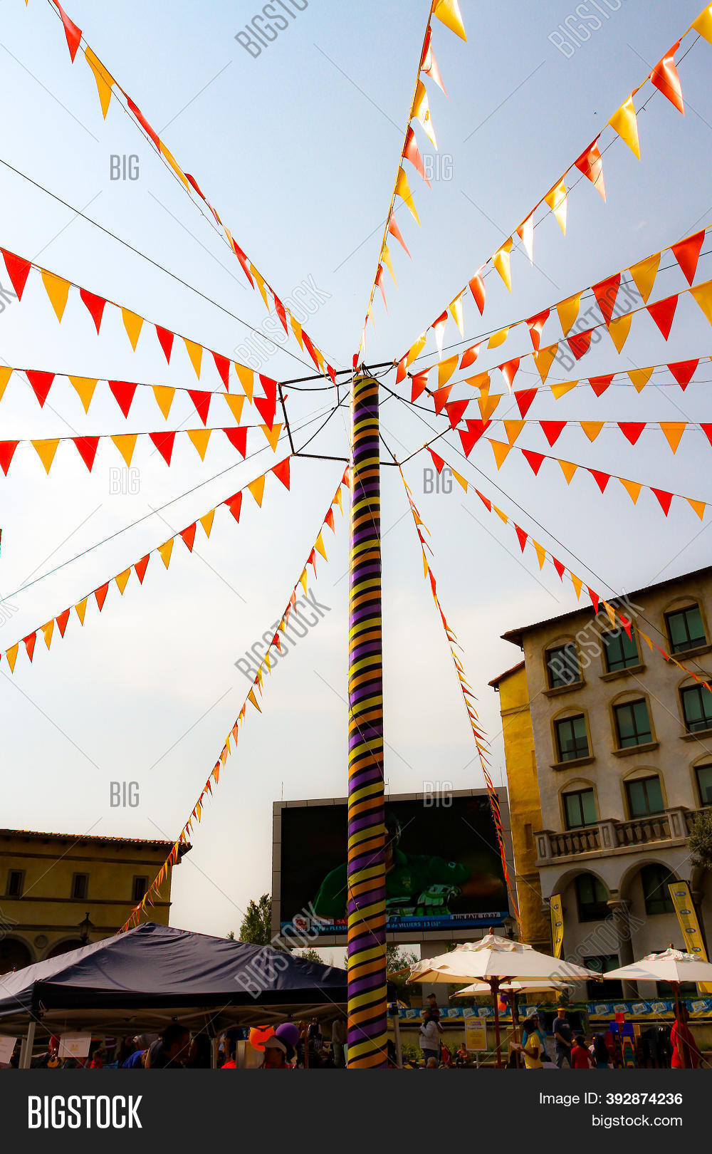 Bunting Flags Strung Image & Photo (Free Trial) | Bigstock