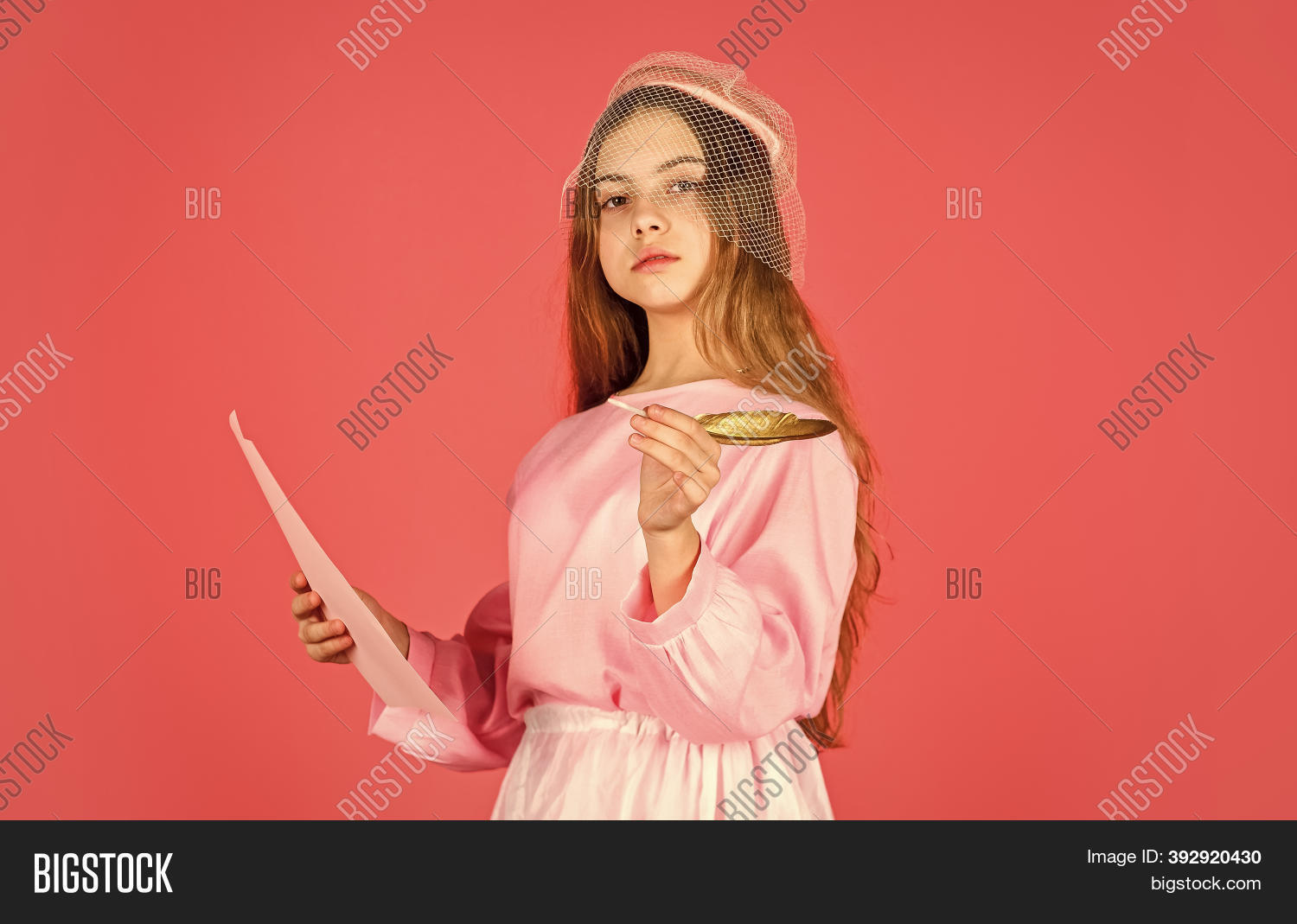 Small Girl Poet. Image & Photo (Free Trial) | Bigstock