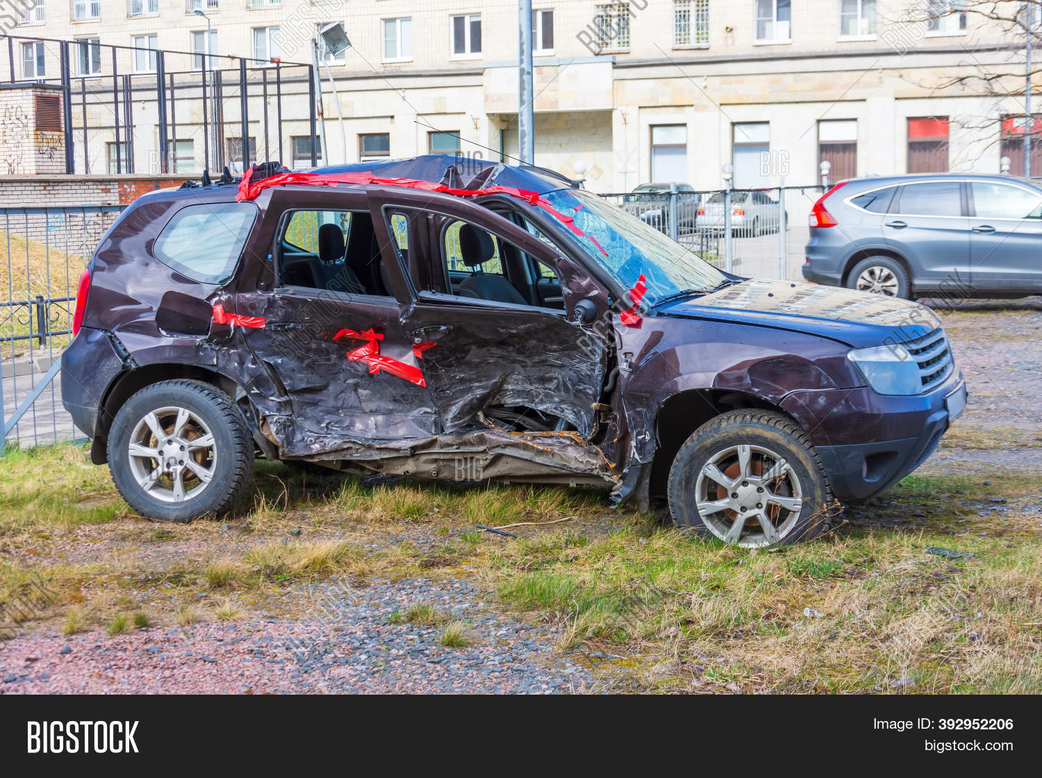 Wrecked Crumpled Car Image & Photo (Free Trial) | Bigstock