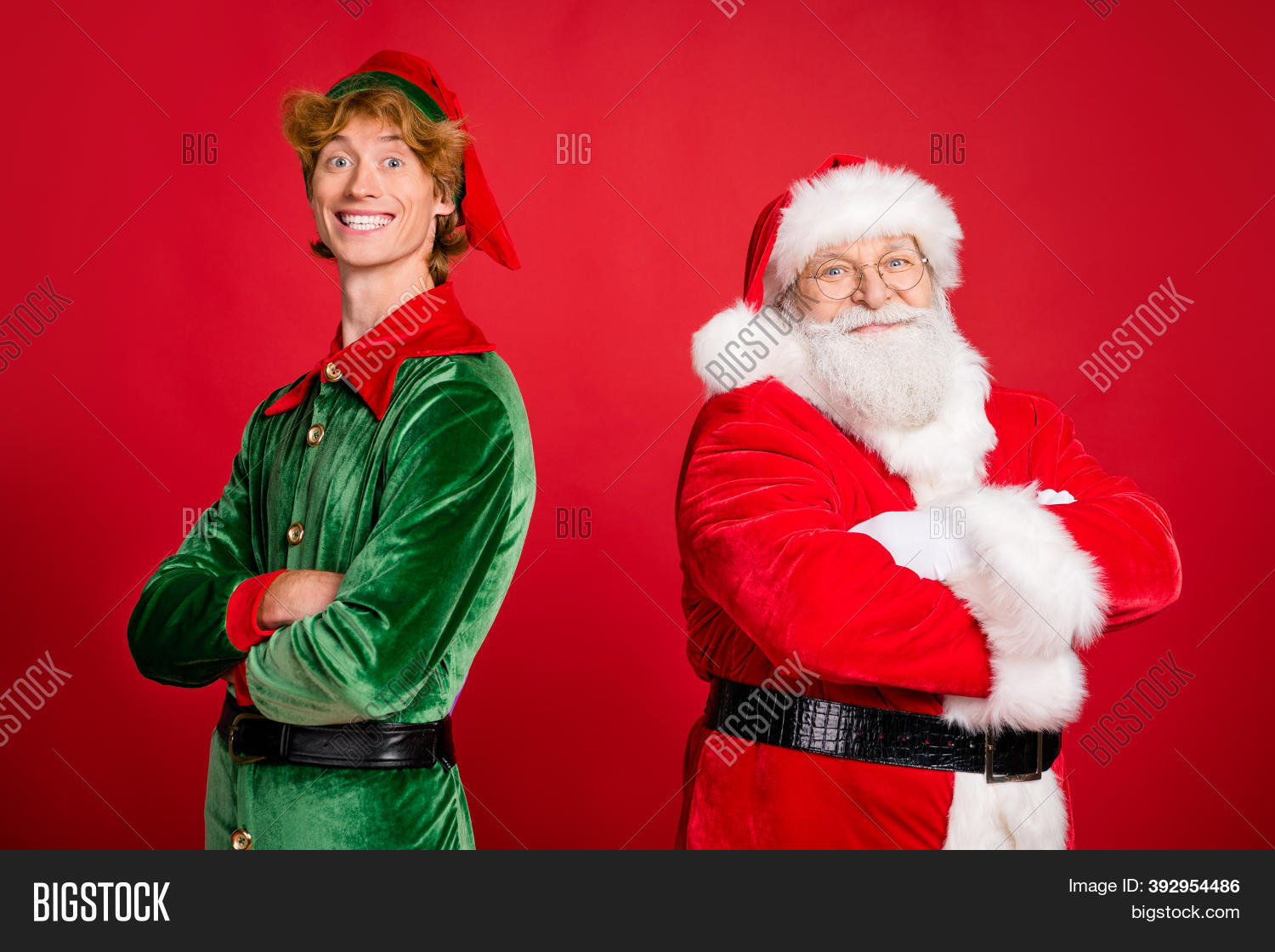 Photo Two Men Santa Image & Photo (Free Trial) | Bigstock