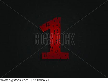1 Vector Red Number Vector & Photo (Free Trial) | Bigstock