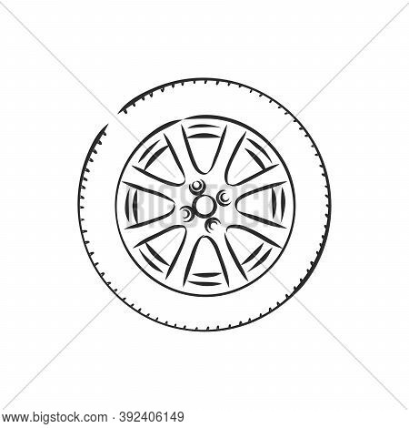 Car Wheel Vector Vector & Photo (Free Trial) | Bigstock