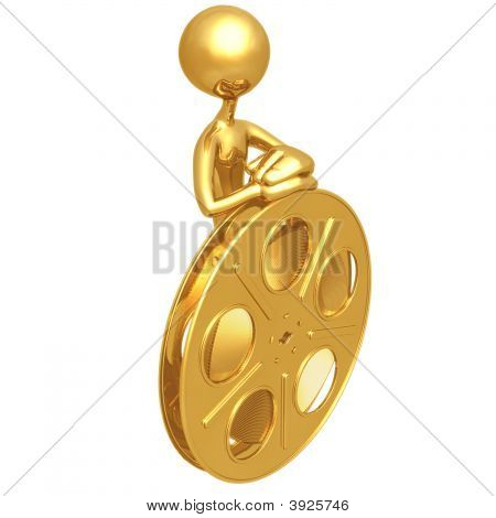 Golden Film Reel Image & Photo (Free Trial) | Bigstock