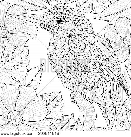 Bird Sits On Branch Vector & Photo (Free Trial) | Bigstock