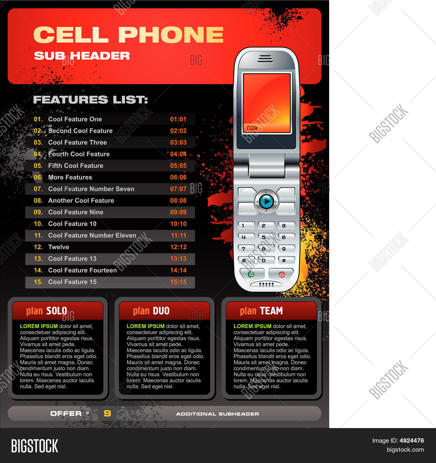 Cell Phone Vector & Photo (Free Trial) | Bigstock