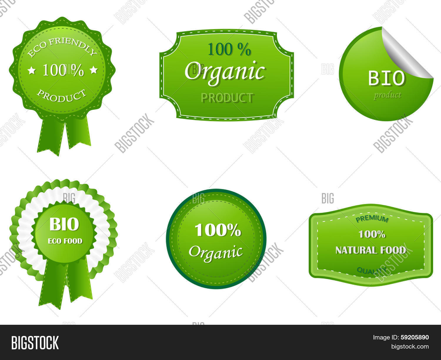 Eco Labels Vector & Photo (Free Trial) | Bigstock