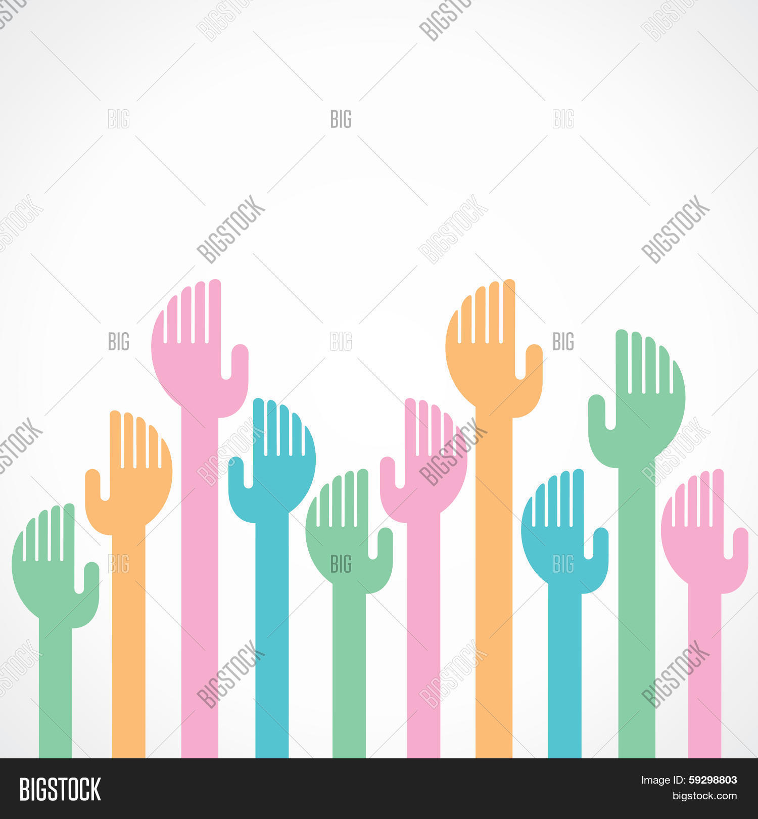Colorful Hand Vector & Photo (Free Trial) | Bigstock
